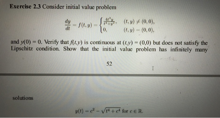 Consider initial value problem dy/dt = f(t, y) = | Chegg.com