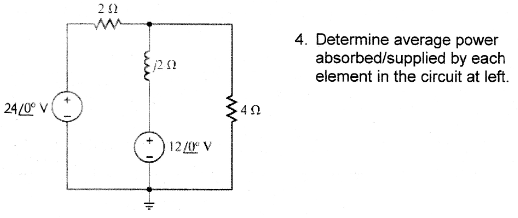 Solved Determine average power absorbed/supplied by each | Chegg.com Solved Determine average power absorbed/supplied by each | Chegg.com