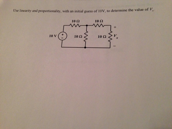 Solved Use linearity and proportionality, with an initial | Chegg.com