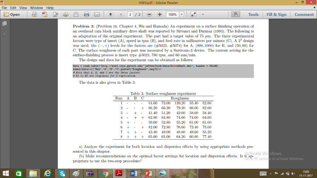 Hw4pdf Adobe Reader File Edit View Window Hel 5229