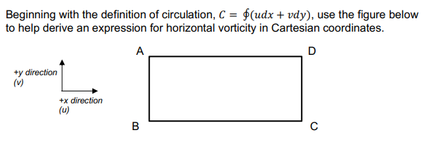 Solved Beginning with the definition of circulation, C £(udx | Chegg.com