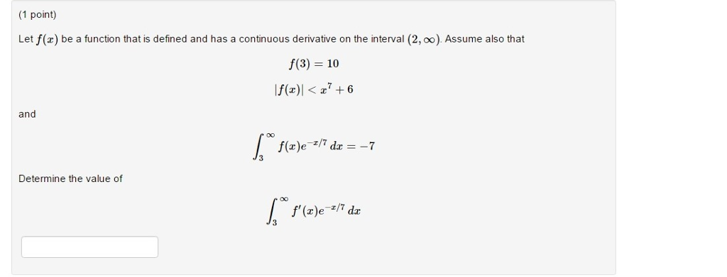 Solved Let Fx Be A Function That Is Defined And Has A
