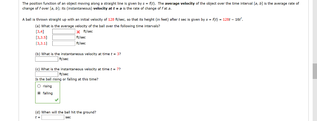 Solved The position function of an object moving along a | Chegg.com