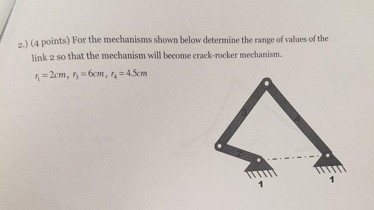 Solved oints) For the mechanisms shown below determine the | Chegg.com