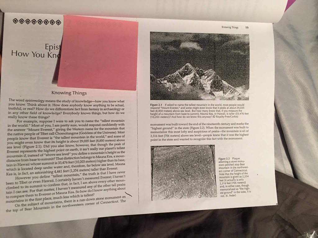 Solved Knowing Things 19 IS How You Kn Knowing Things word | Chegg.com