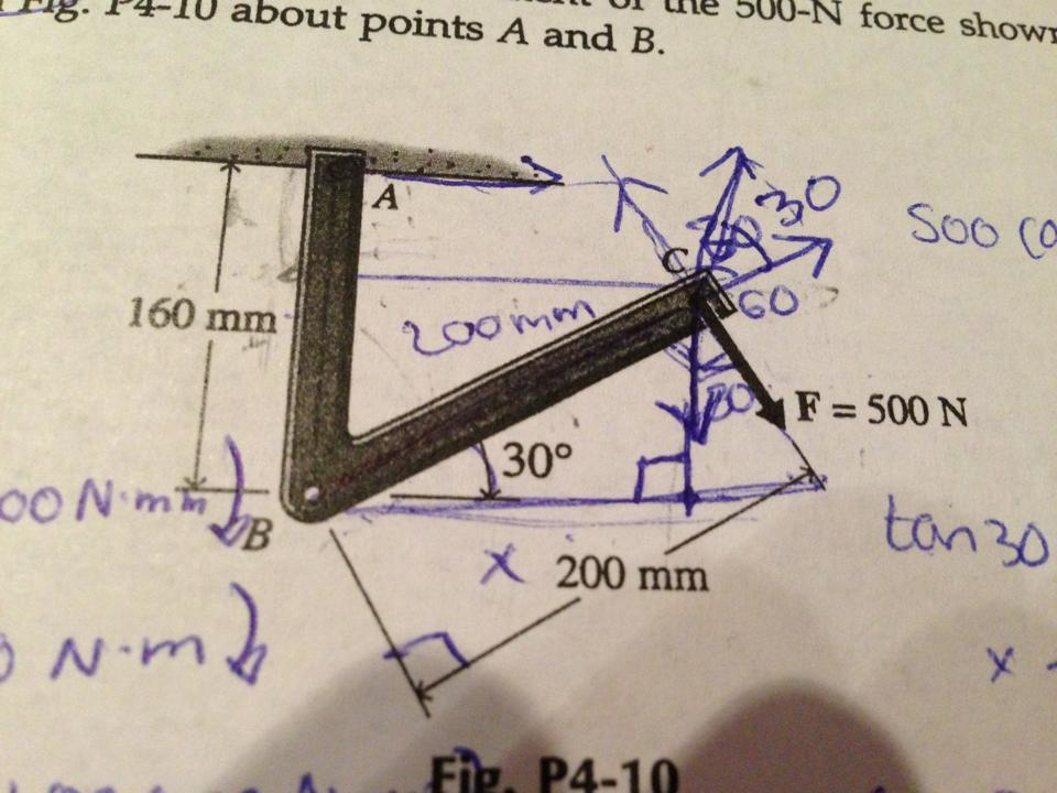 Solved determine the moment of the 500-N force shown in the | Chegg.com Solved determine the moment of the 500-N force shown in the | Chegg.com