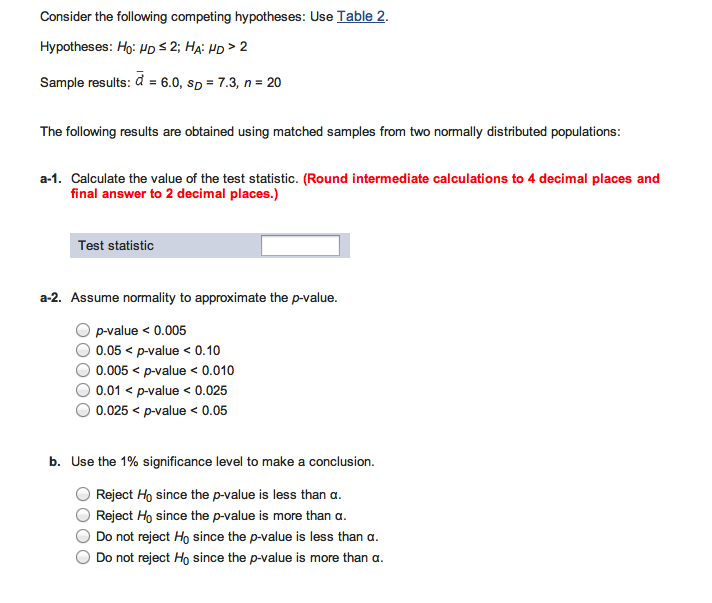 Solved Consider the following competing hypotheses: Use | Chegg.com Solved Consider the following competing hypotheses: Use | Chegg.com