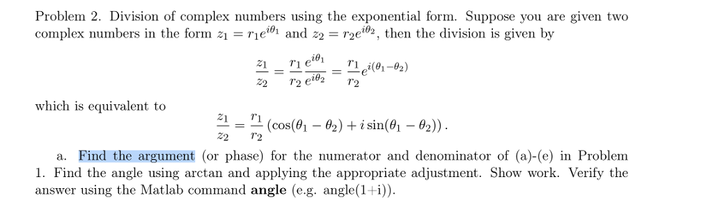Solved Problem 2 Division Of Complex Numbers Using The Chegg solved-problem-2-division-of-complex-numbers-using-the-chegg