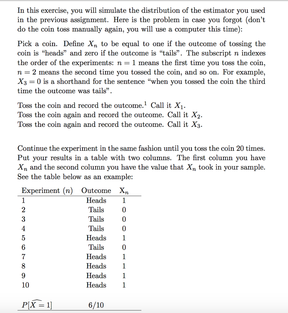 In this exercise, you will simulate the distribution | Chegg.com