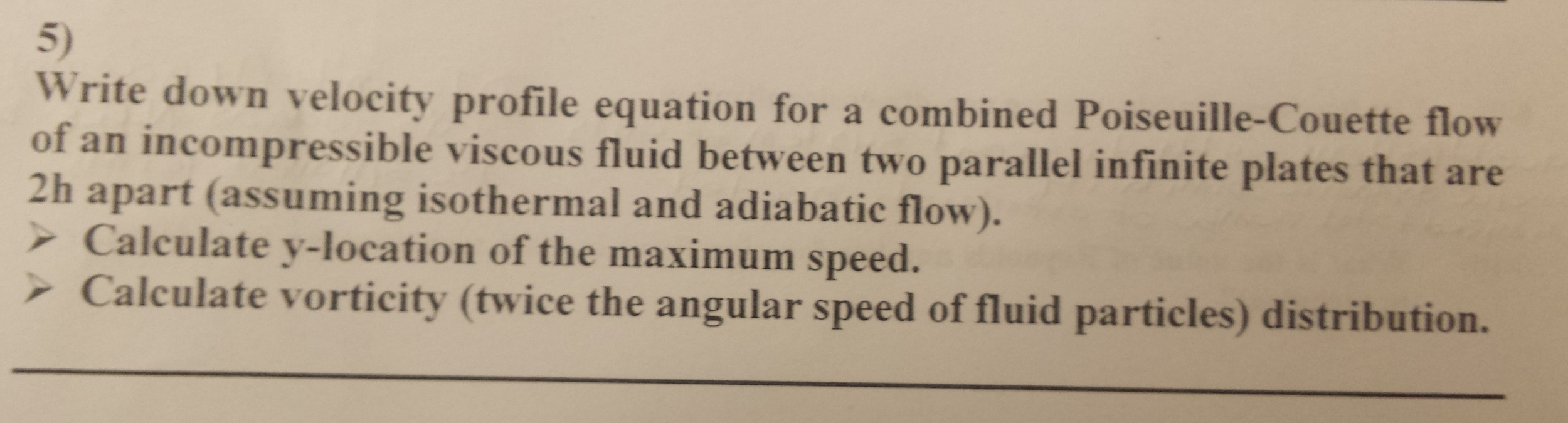 Write down velocity profile equation for a combined | Chegg.com