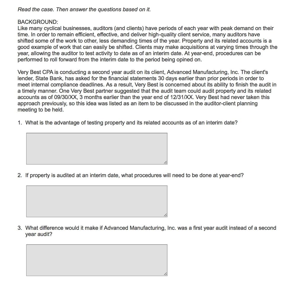 Solved Read the case. Then answer the questions based on it. | Chegg.com