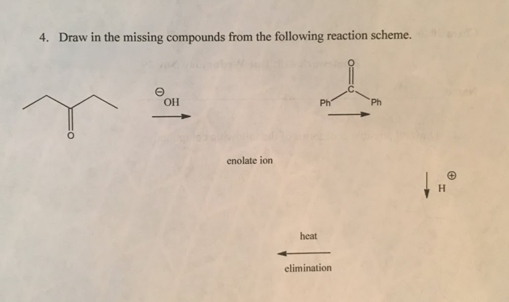 Solved 4. Draw in the missing compounds from the following | Chegg.com