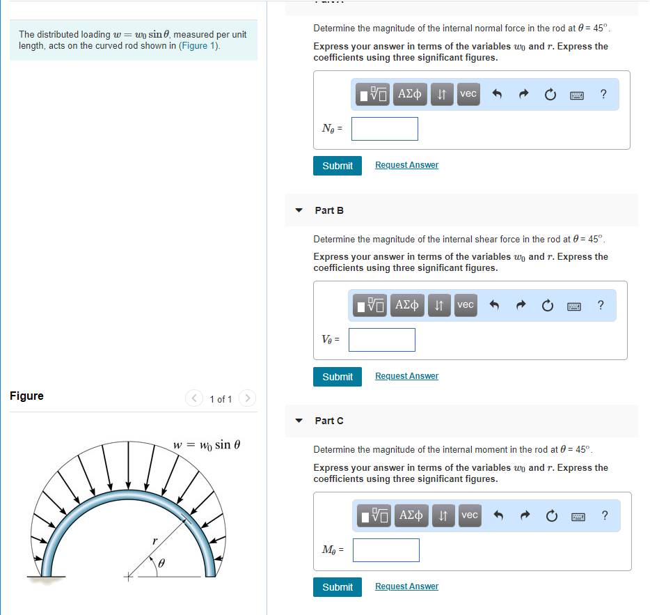 Solved Determine the magnitude of the internal normal force | Chegg.com