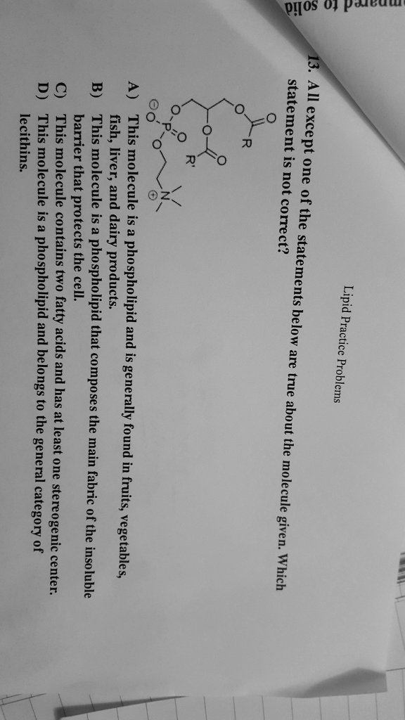 Solved All except one of the statements below are true about | Chegg.com