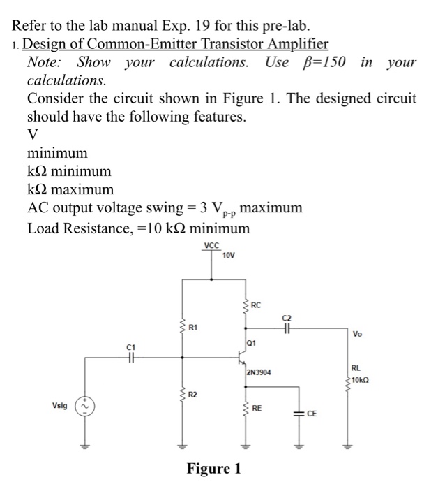 Refer to the lab manual Exp. 19 for this pre-lab. | Chegg.com