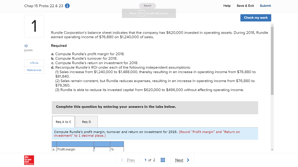 Solved Chap 15 Probs 22 & 23 Help Save & Exit Submit Saved | Chegg.com