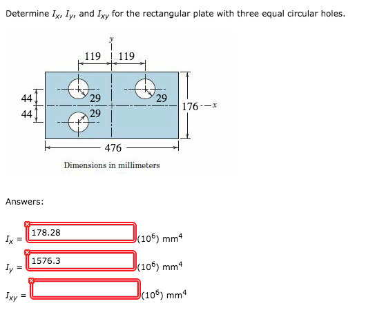 Solved Determine Ix,Iy and Ixy for the rectangular plate | Chegg.com Solved Determine Ix,Iy and Ixy for the rectangular plate | Chegg.com