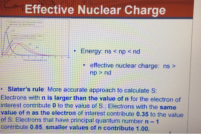 Solved calculate the effective nuclear charge for the 3p | Chegg.com