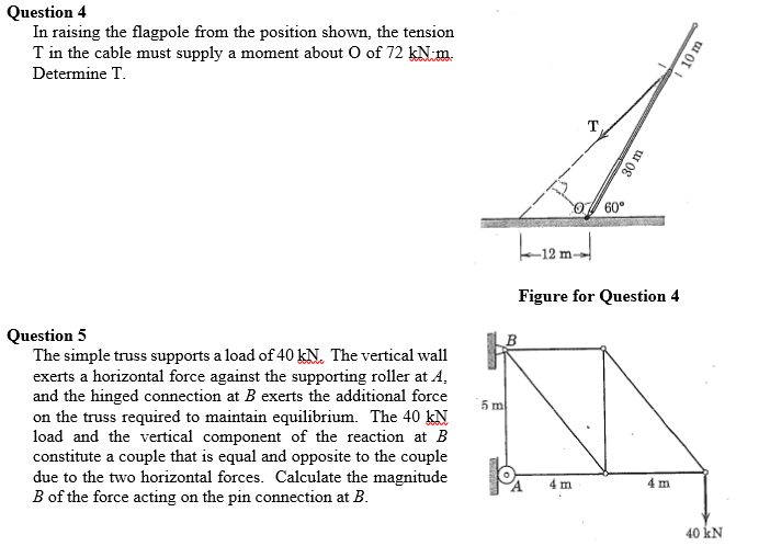 Solved In raising the flagpole from the position shown, the | Chegg.com