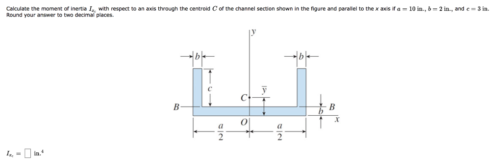 Solved Calculate the moment of inertia I_x with respect to | Chegg.com