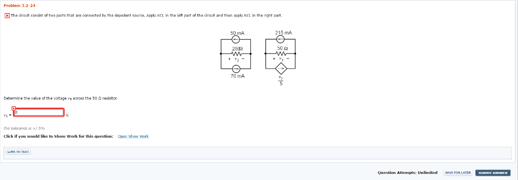 Solved The circuit consist of two parts that are connected | Chegg.com