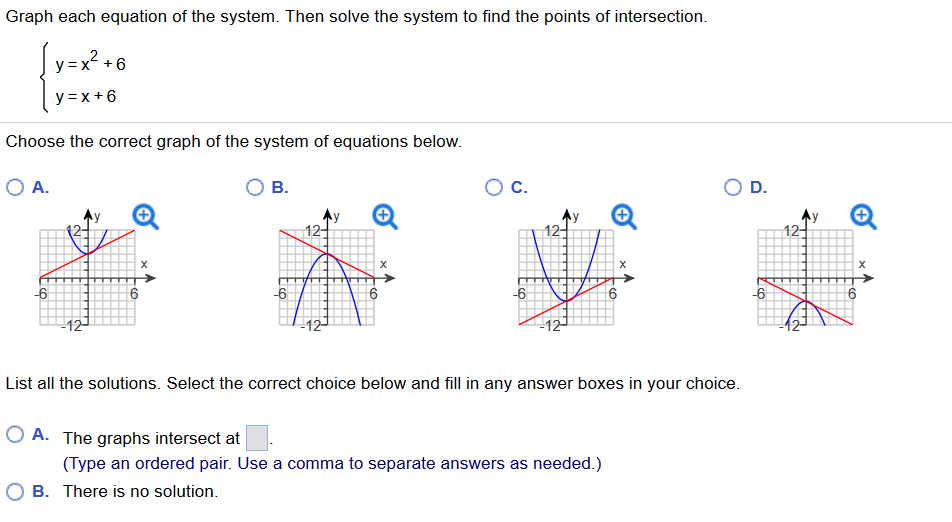 Solved Please graph each equation of the system. Then solve | Chegg.com