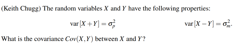 Solved (Keith Chugg) The random variables X and Y have the | Chegg.com