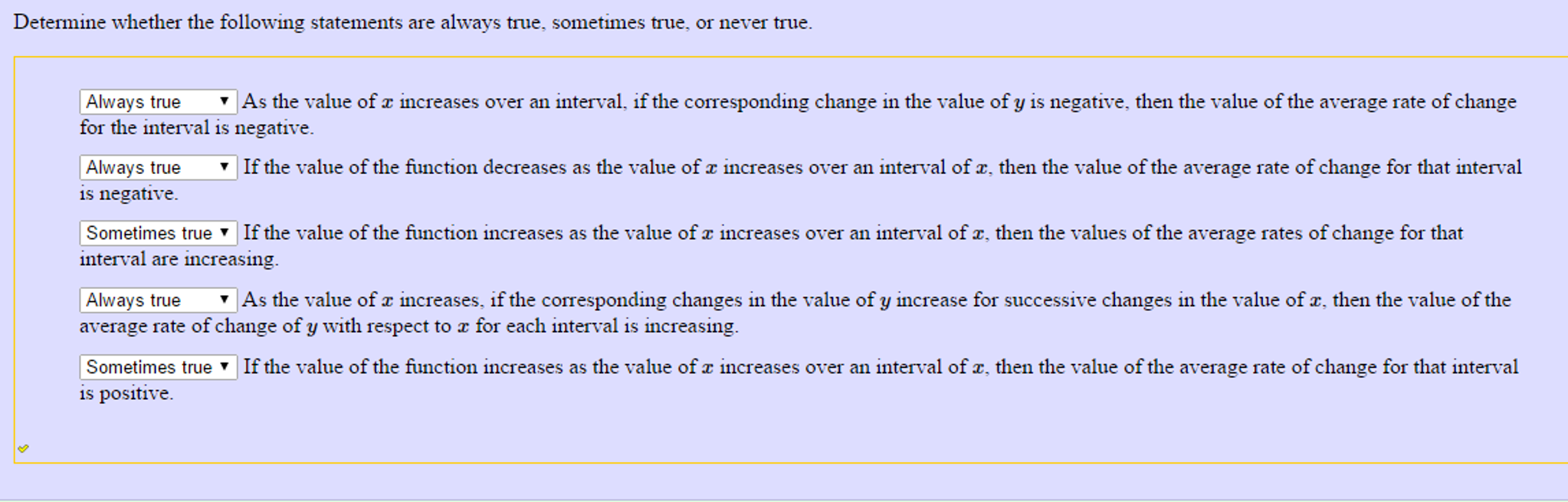 Solved Determine Whether The Following Statements Are Always