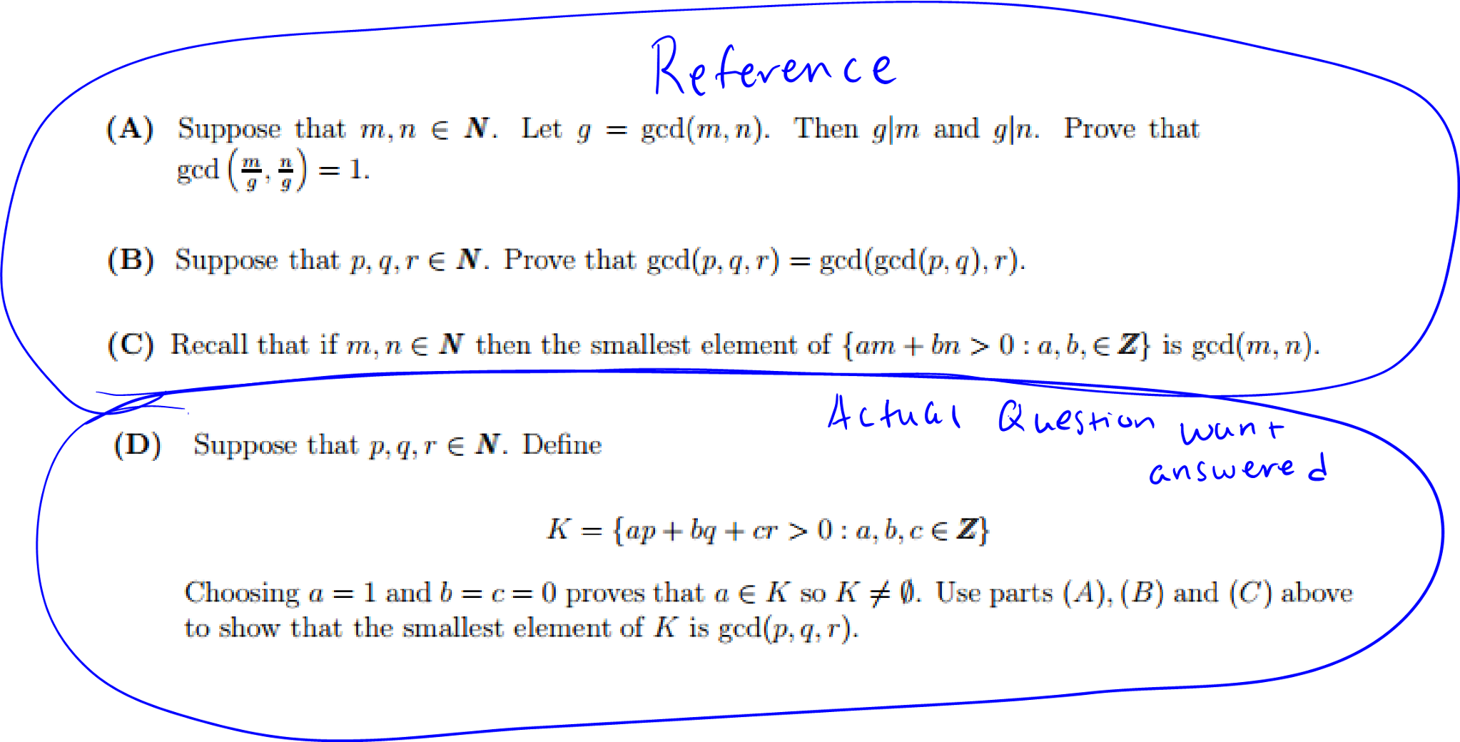 Solved Suppose that p,q,r ? N?. Define: ( Answer part D ) | Chegg.com