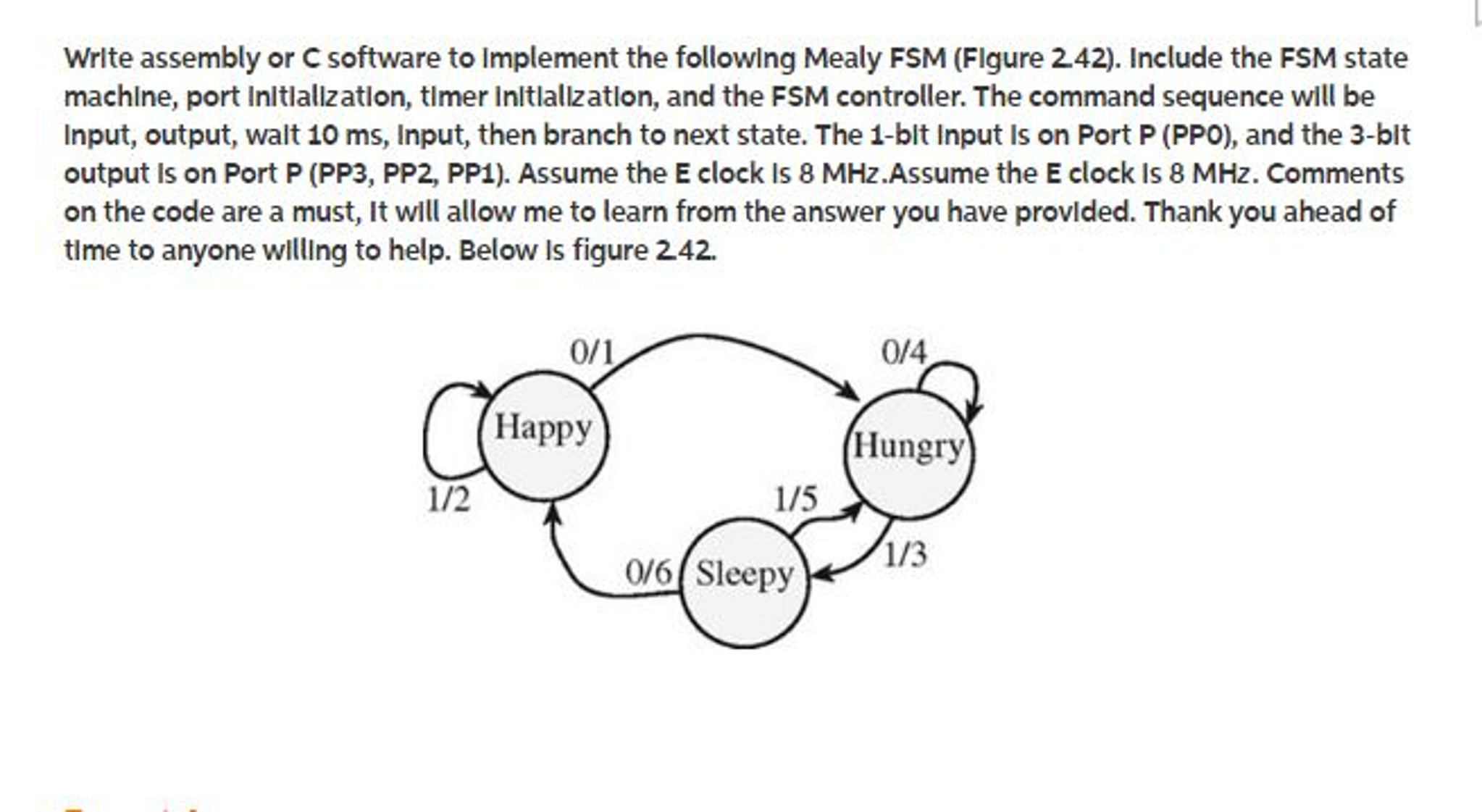 Write assembly or C software to Implement the | Chegg.com
