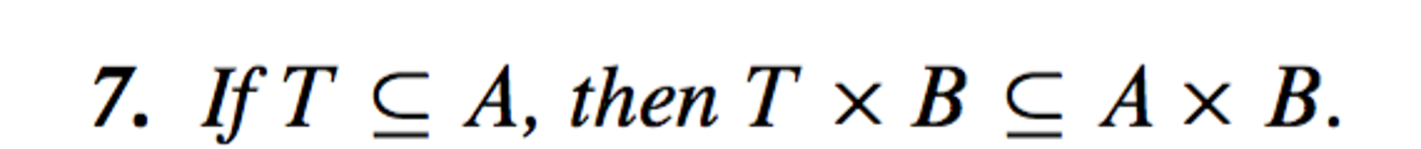 Solved Prove Theorem 5.25, Part (7): If T A, then T times B | Chegg.com