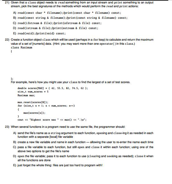 Solved 18) Show (pseudo)code for a common loop for opening | Chegg.com