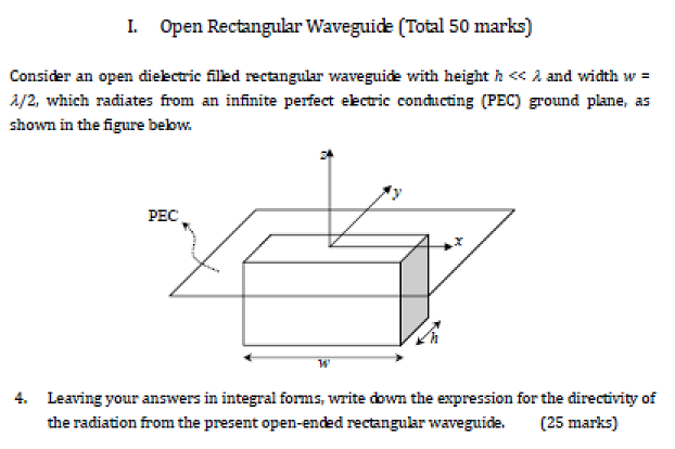 Solved Consider an open dielectric filled rectangular | Chegg.com
