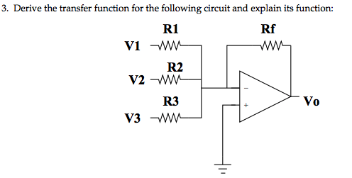 Solved 3. Derive the transfer function for the following | Chegg.com