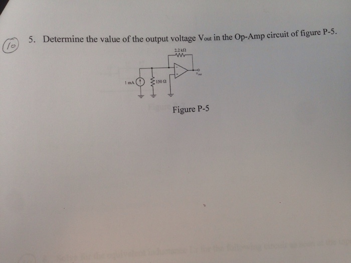 Solved Determine the value of the output voltage V_out in | Chegg.com