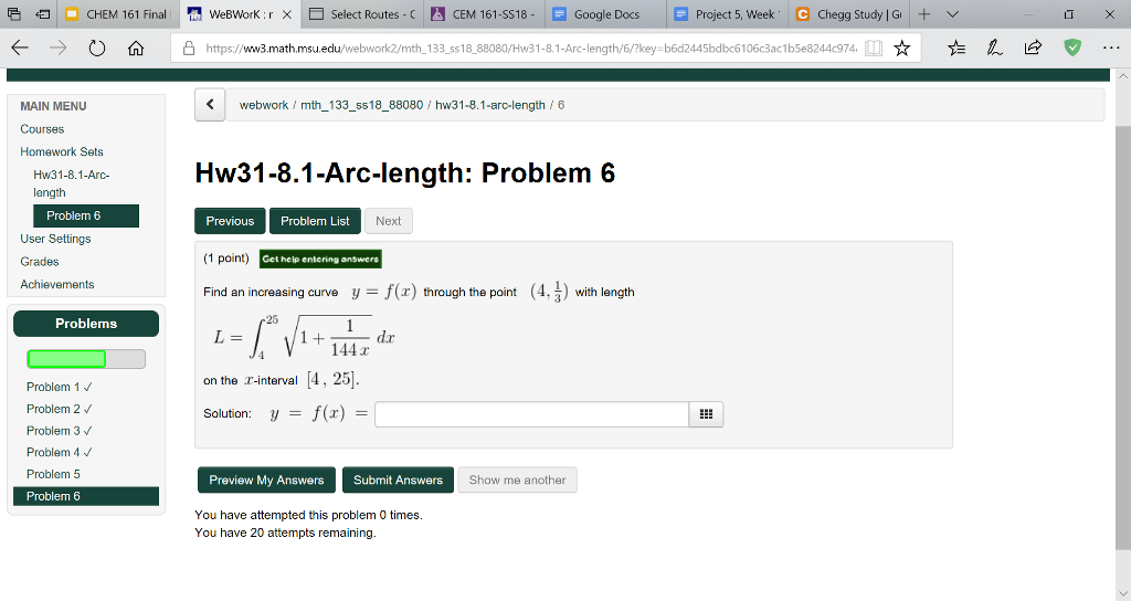 Calculus Archive | April 17 2018 | Chegg.com