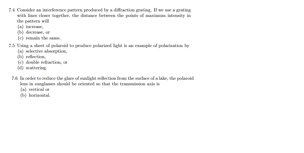 Solved Consider an interference pattern produced by a | Chegg.com