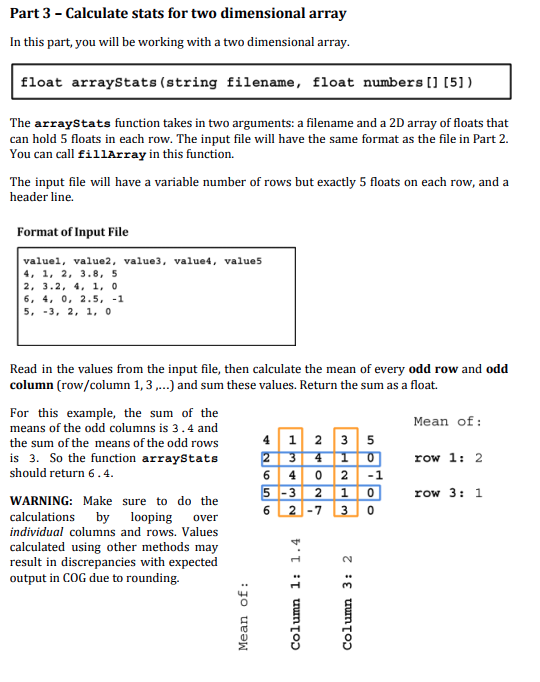 Solved Part 1 - Read a file line by line In this part, you | Chegg.com
