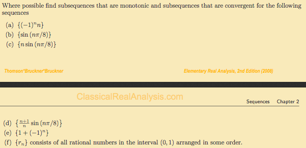 Solved Where possible find subsequences that are monotonic | Chegg.com