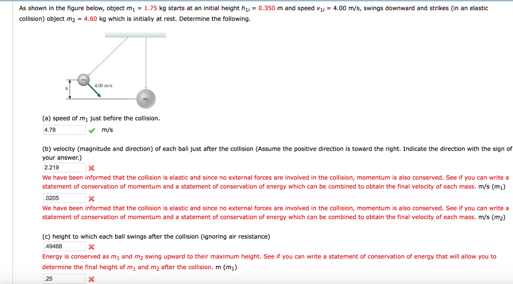 Solved As shown in the figure below, object m_1 = 1.75 kg | Chegg.com