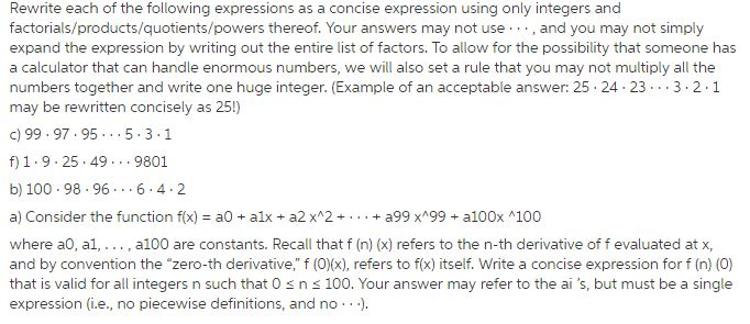 Solved Rewrite each of the following expressions as a | Chegg.com