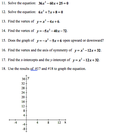 Solved 11 . Solve the equation: 36x2-60x + 25 = 0 12. Solve | Chegg.com