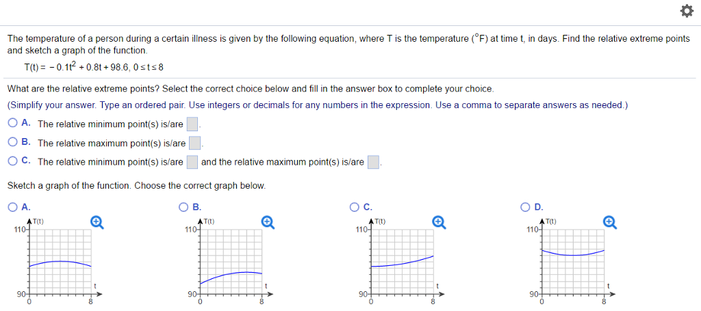 Solved The temperature of a person during a certain illness | Chegg.com