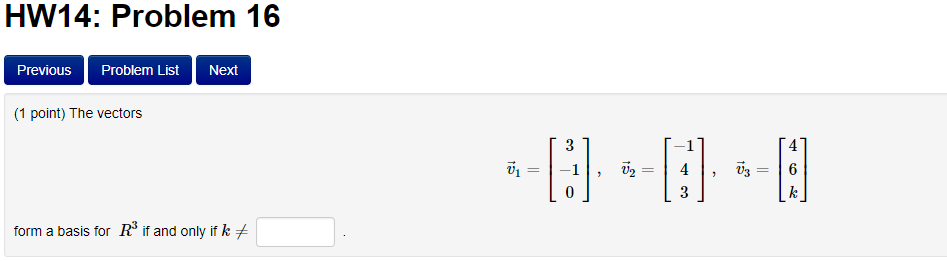 Solved HW14: Problem 16 PreviouS Problem List Next 1 point) | Chegg.com