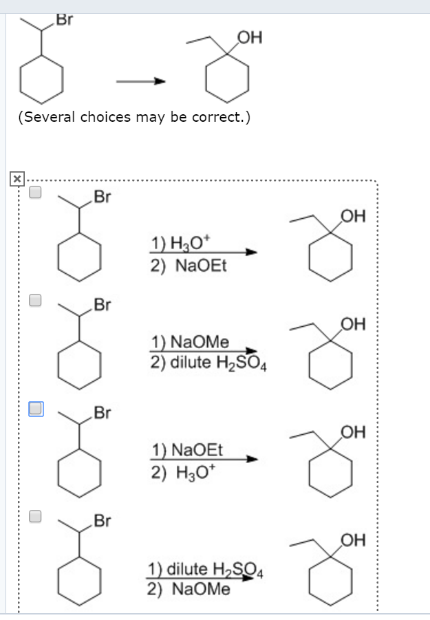 Solved x Your answer is incorrect. Try again OH OH (Several | Chegg.com Solved x Your answer is incorrect. Try again OH OH (Several | Chegg.com
