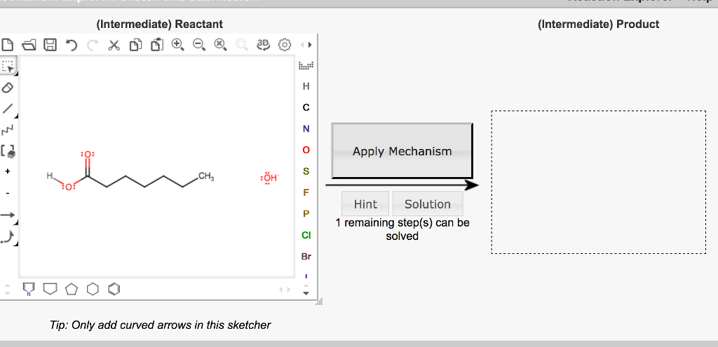 Solved (Intermediate) Reactant (Intermediate) Product Apply | Chegg.com