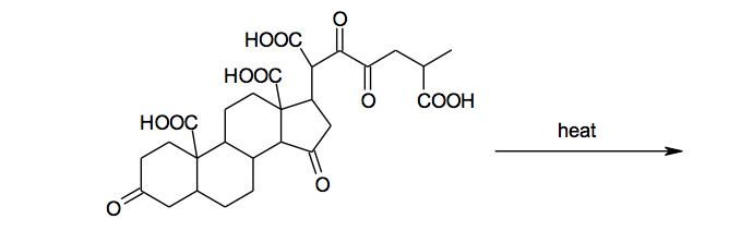 Solved C> HOOC O COOH HOOC heat | Chegg.com