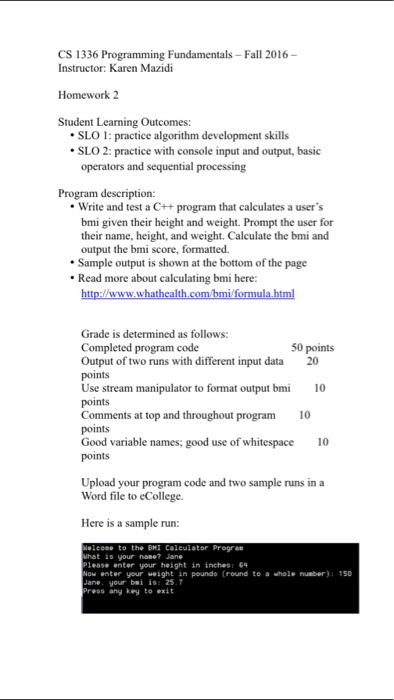 Solved Student Learning Outcomes: SLO 1: practice algorithm | Chegg.com