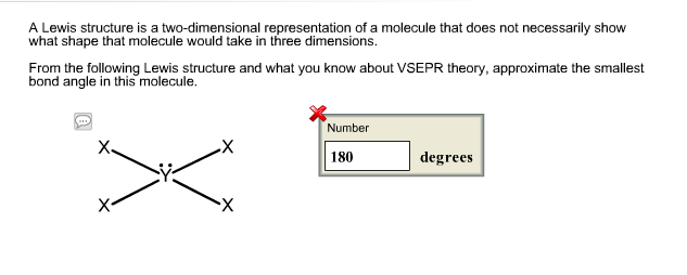 Solved A Lewis structure is a two-dimensional representation | Chegg.com