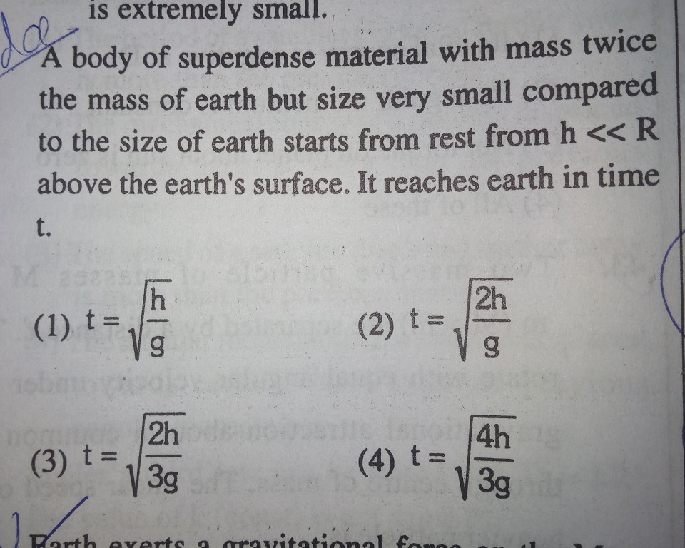 Solved is extremely small., body of superdense material with | Chegg.com